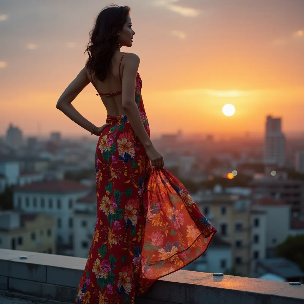 Rooftop Sunset Experience | AI Photoshoot Model | GetAIMedia